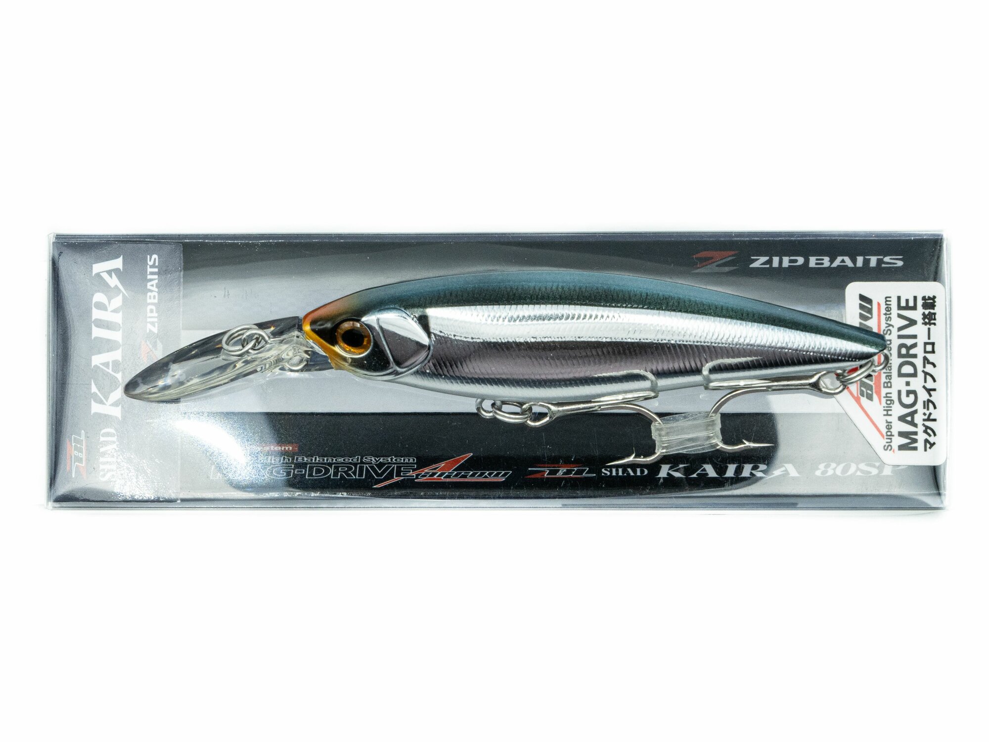 Воблер ZipBaits ZBL Shad Kaira 80SP, 11.7 г, #624 Metal Katakuchi