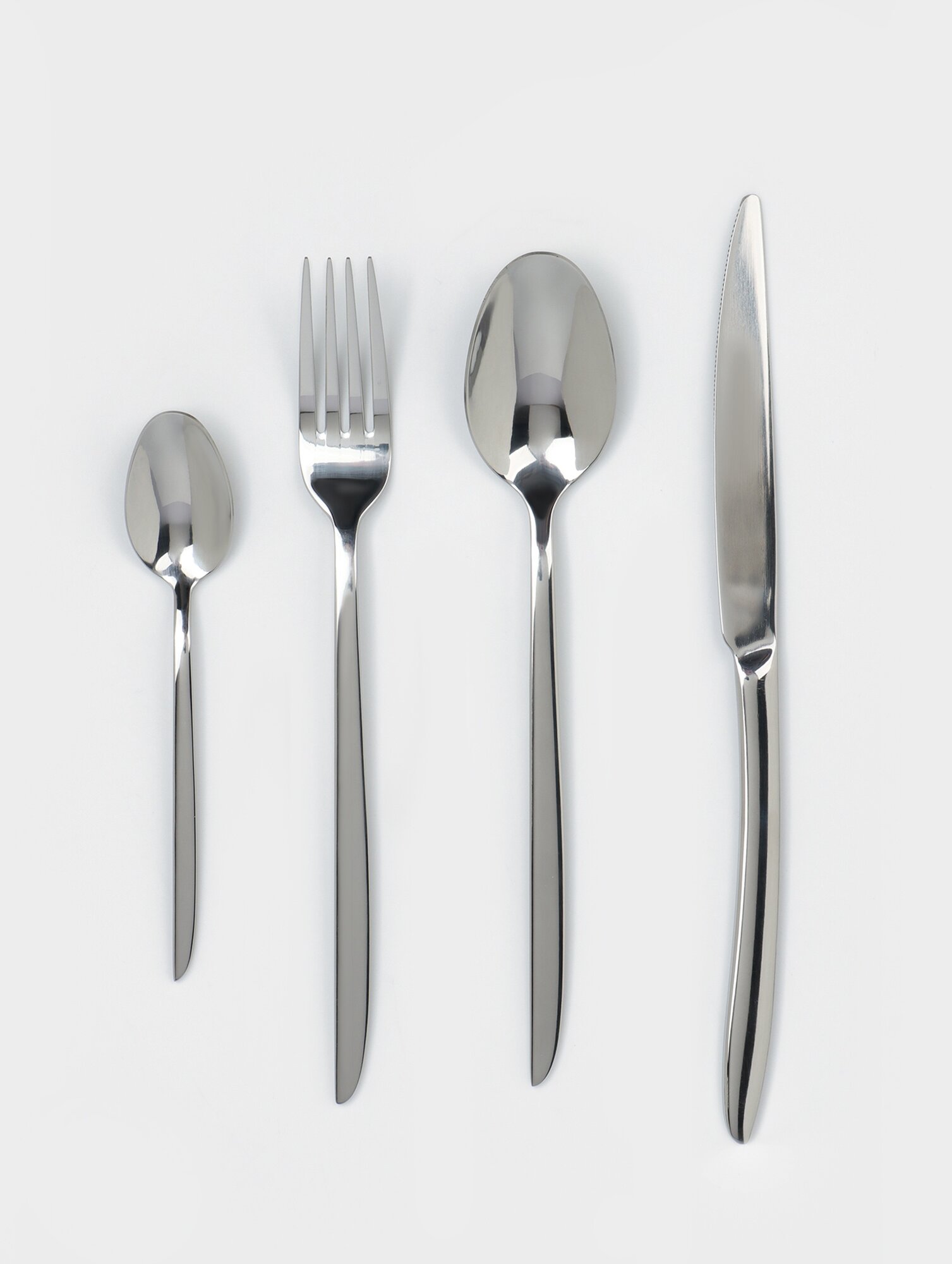 Набор столовых приборов Magistro Flow 24 предмета, цвет серебряный