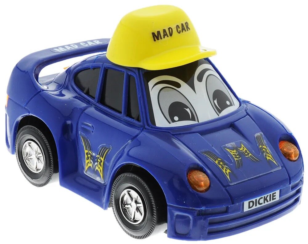 Машинка Dickie Toys "Веселая машинка" 3313007, световые эффекты, пластик, от батареек, 12см