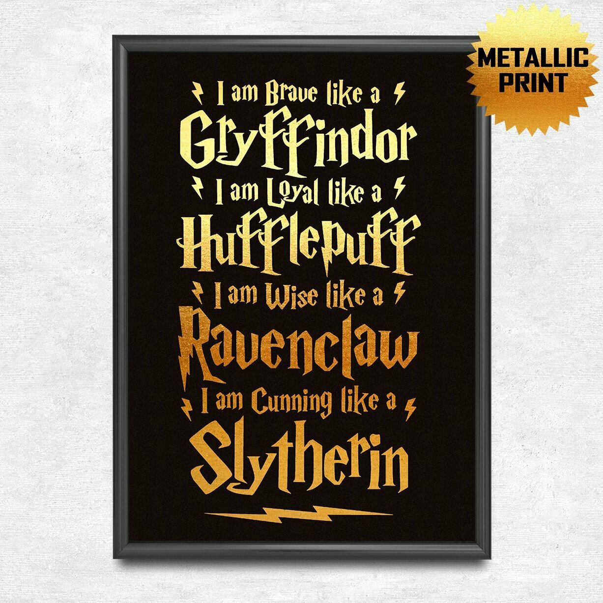 Постер Гарри Поттер. Постер с надписью. Гриффиндор