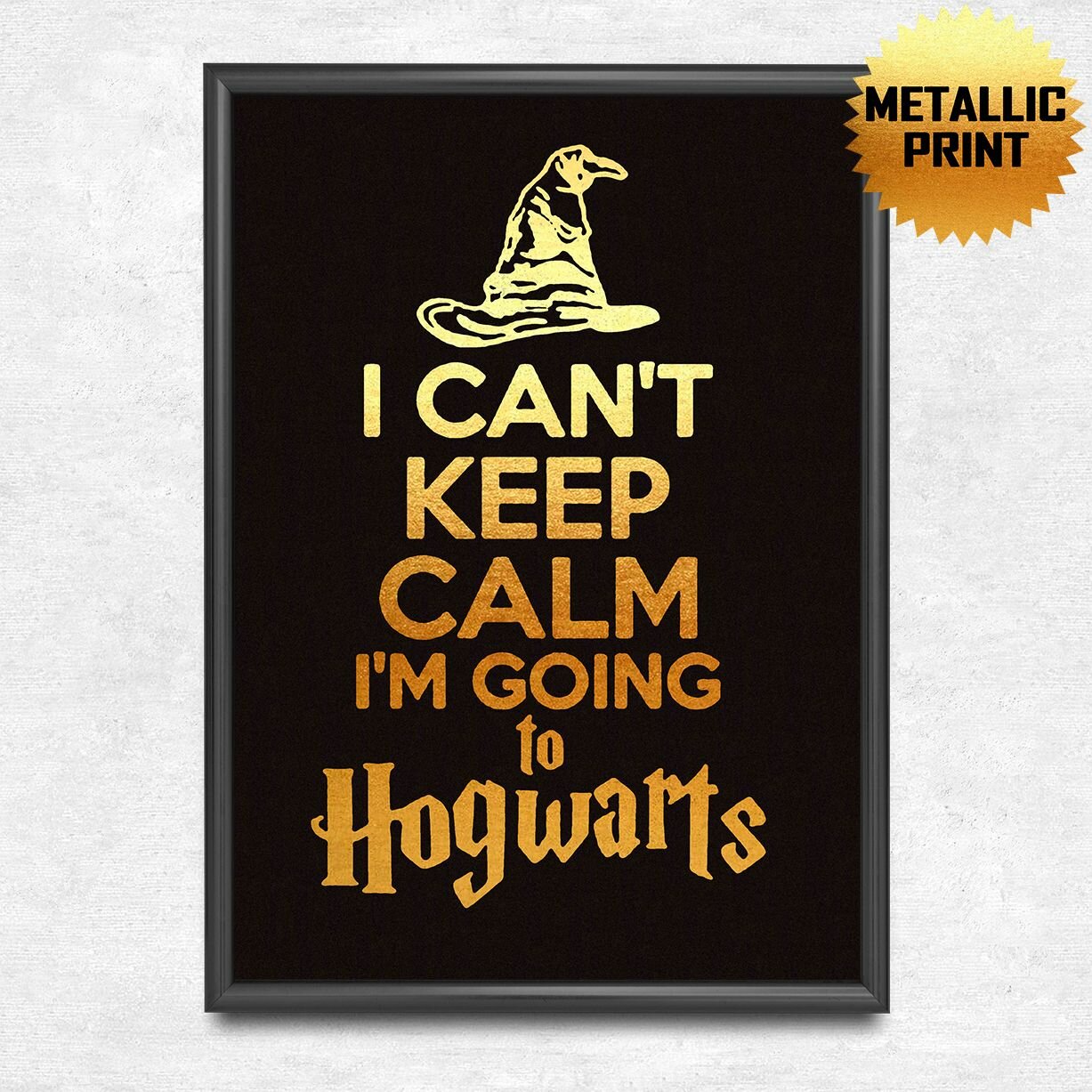 Постер Гарри Поттер. Постер с надписью. Хогвартс