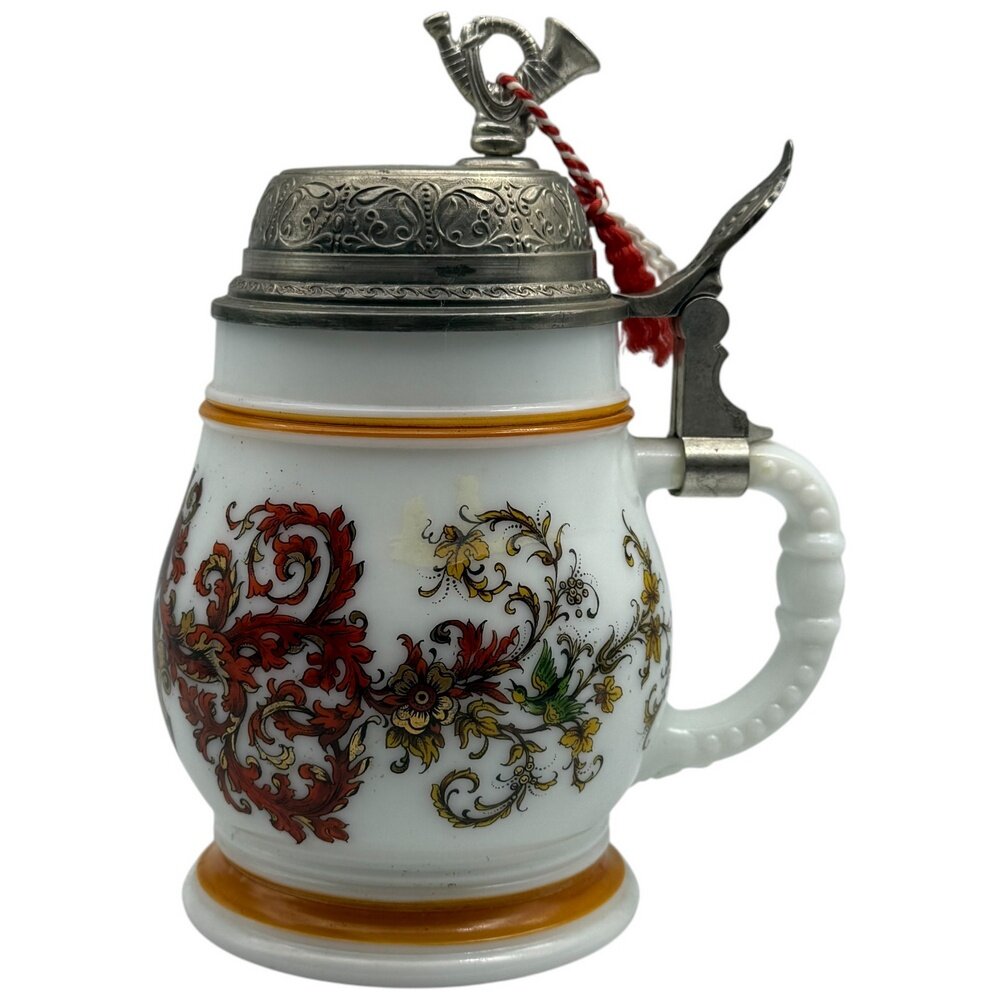 Пивная кружка "Рыцарский герб" с крышкой, музыкальная, 0.6 л, 1970-1980 гг, BMF, Германия