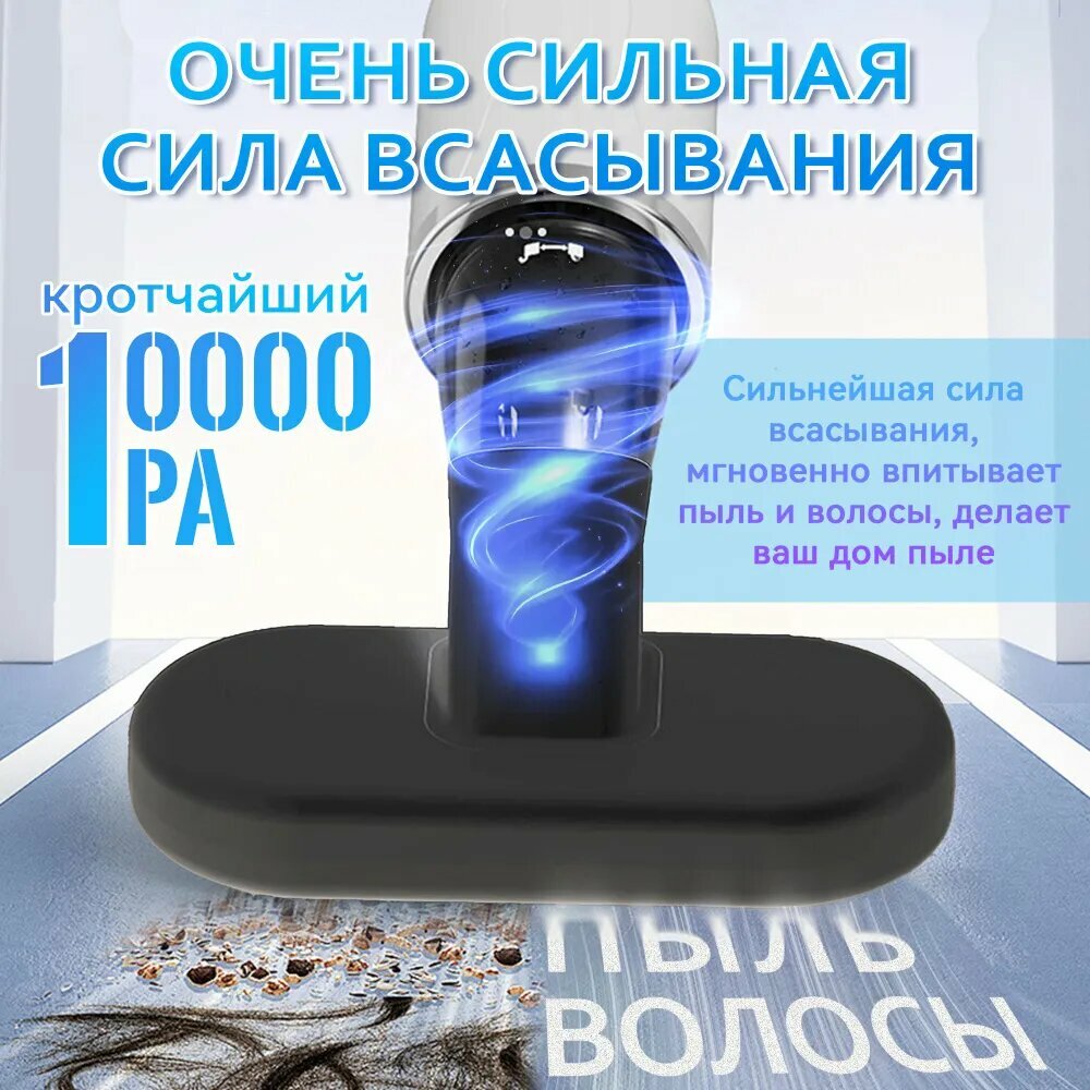Беспроводной ручной пылесос для дома и авто с HEPA-фильтром — фото 1