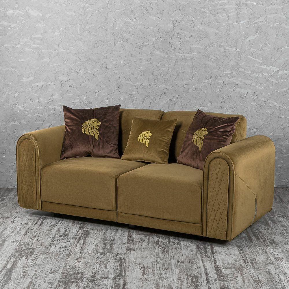 Диван раскладной Decor of today Вито 02171 Горчичный Размеры: Высота 850мм Глубина 950мм Ширина 1900мм