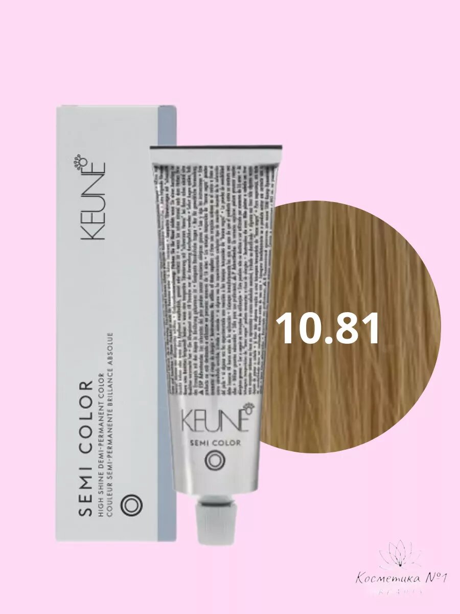 Краска без аммиака Semi Color 10.81, 60 мл