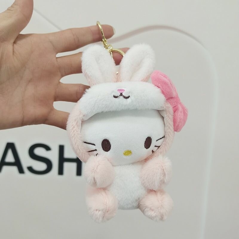 Плюшевая игрушка-брелок Куроми с кроликом Cinnamoroll и подвеска на рюкзак с Май Мелоди и Куроми. Аксессуары для девочек 24.1.26