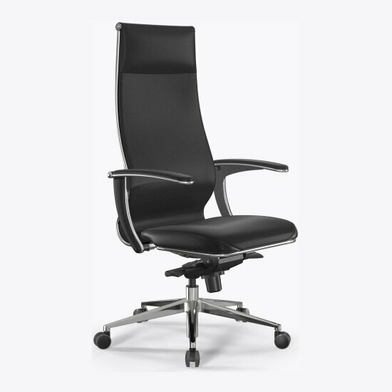 Кресло руководителя Метта Samurai L1-19U - Infinity /Kc15/Wm12/U0mL-mL(M06. B32. G11. W03) Черный