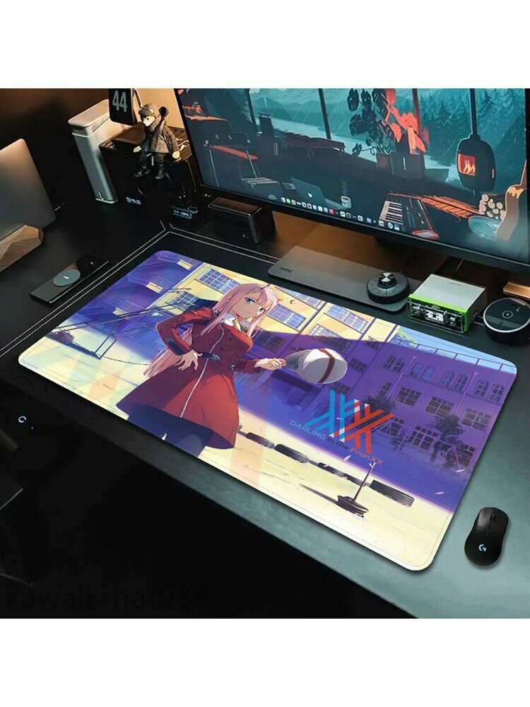 Игровой стол Zero Two DARLING in the FRANXX, для ПК, нескользящая основа