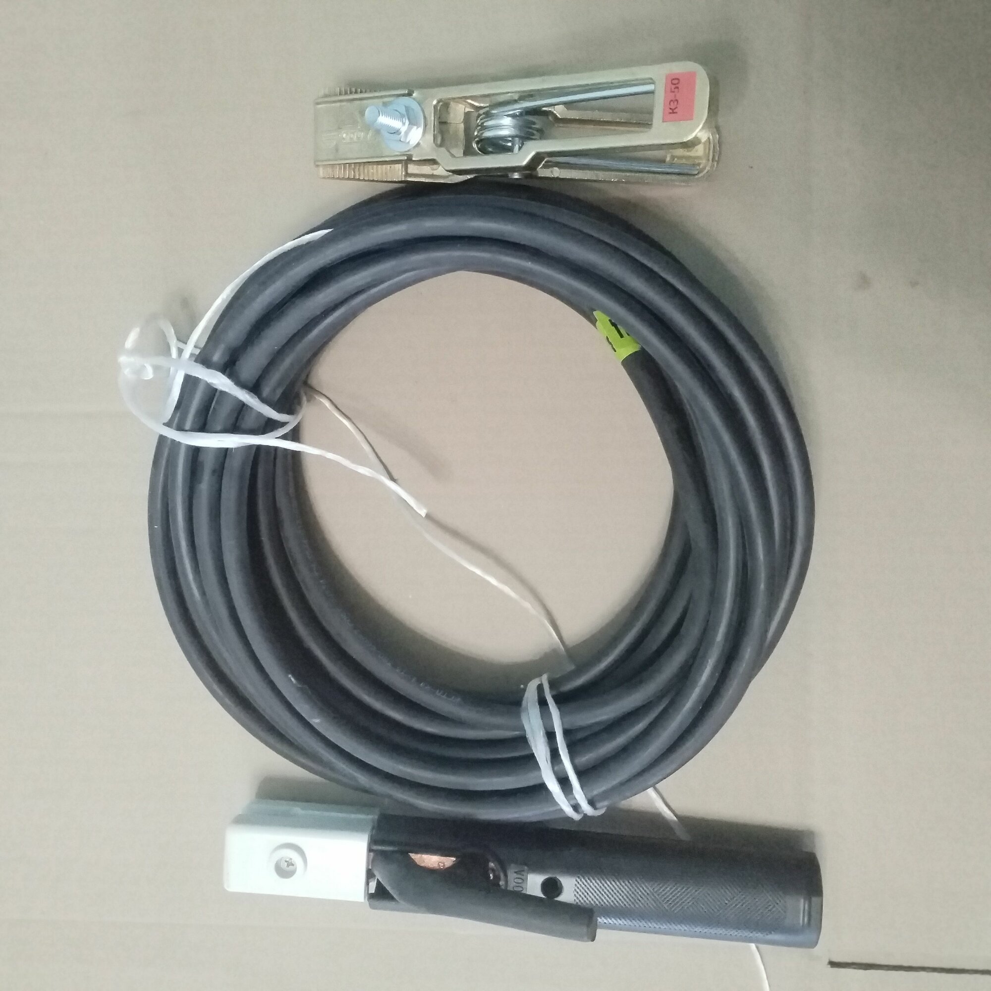 Комплект Электродержатель +масса + 6 метров кабеля ГОСТ КГ ХЛ 1*16