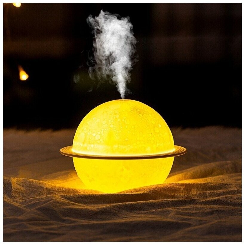 Ночник и увлажнитель воздуха Планета сатурн /увлажнитель / ночник настольная лампа светильник Сатурн/аромадиффузор
