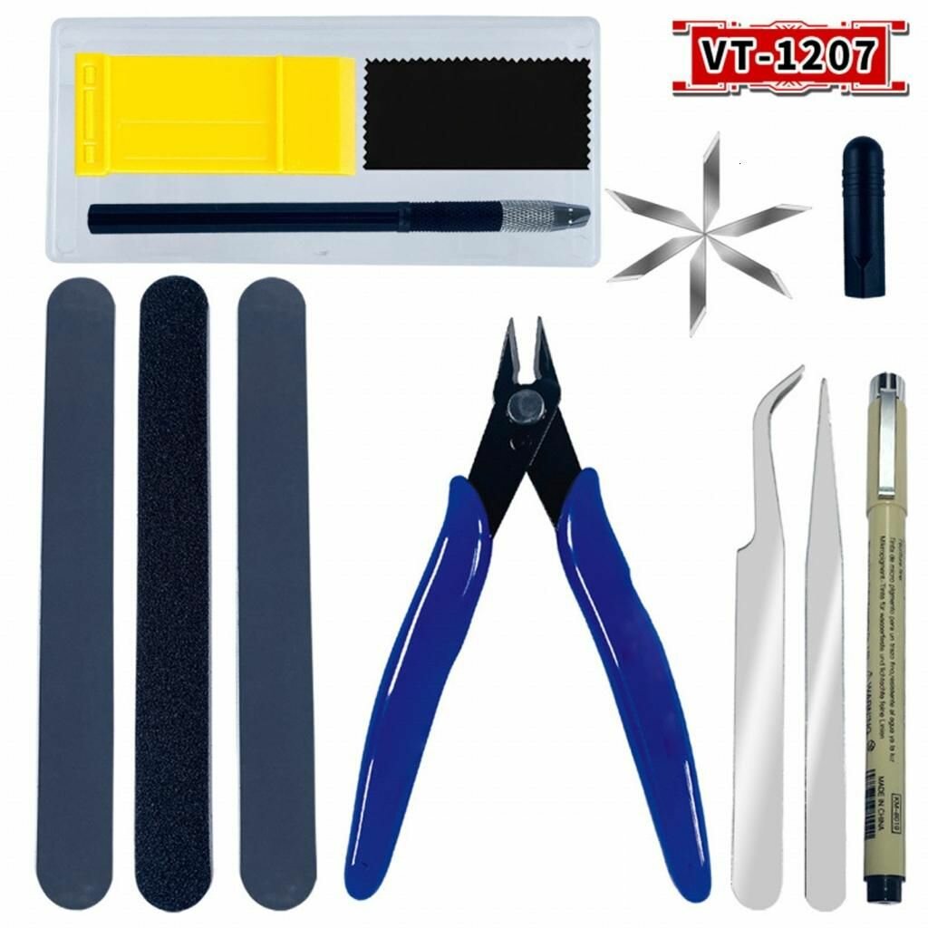 Многофункциональный набор для сборки моделей с эргономичными плоскогубцами, VT1207