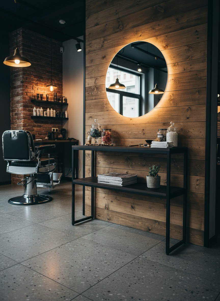 Консольный столик лофт EDLL, венге, металл/ЛДСП, под телевизор, для гостинной и прихожей, 100x75x30 см