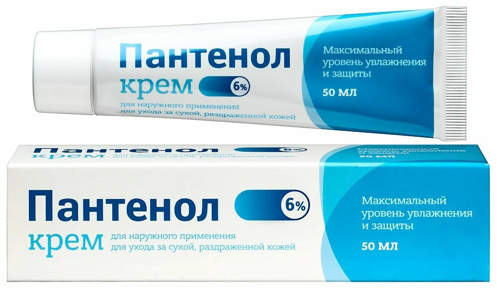 Пантенол 6% крем увлажняющий для лица и тела 50 мл