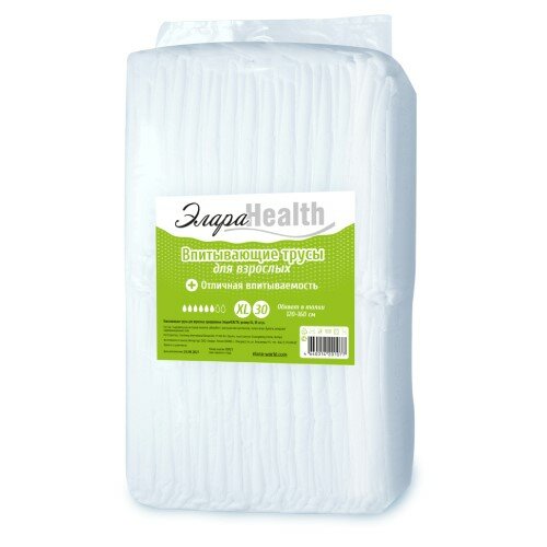 Элараhealth подгузники-трусики Д/взрослых (впитывающие трусы) XL N30