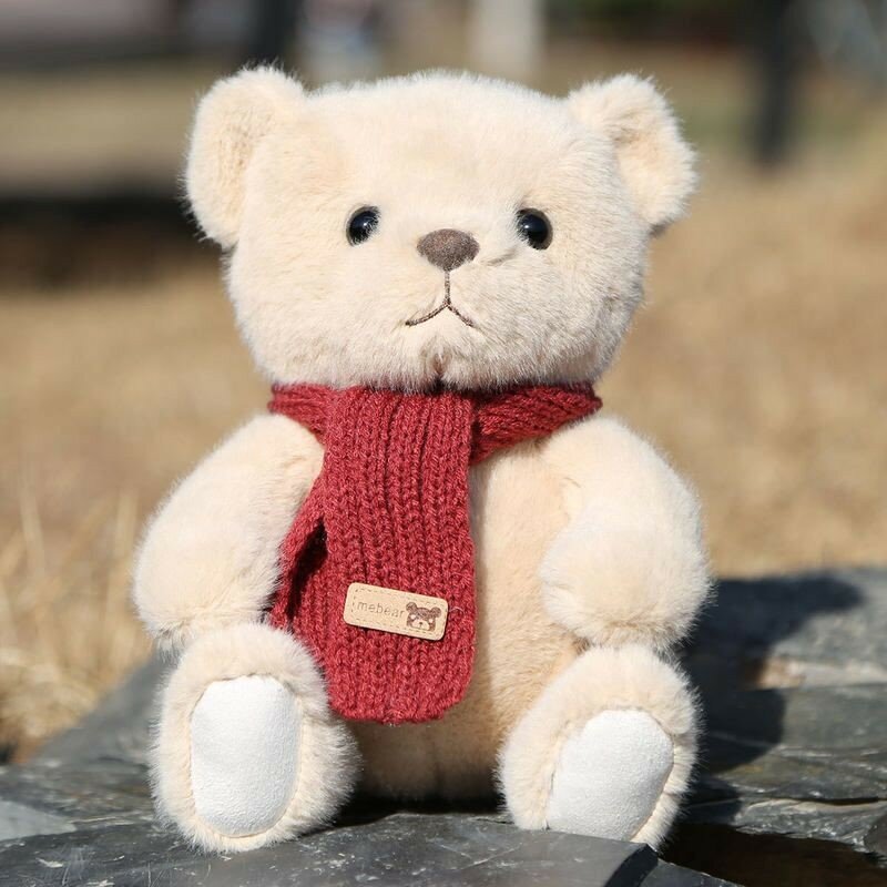 Плюшевая игрушка teddy bear, красный, коричневый