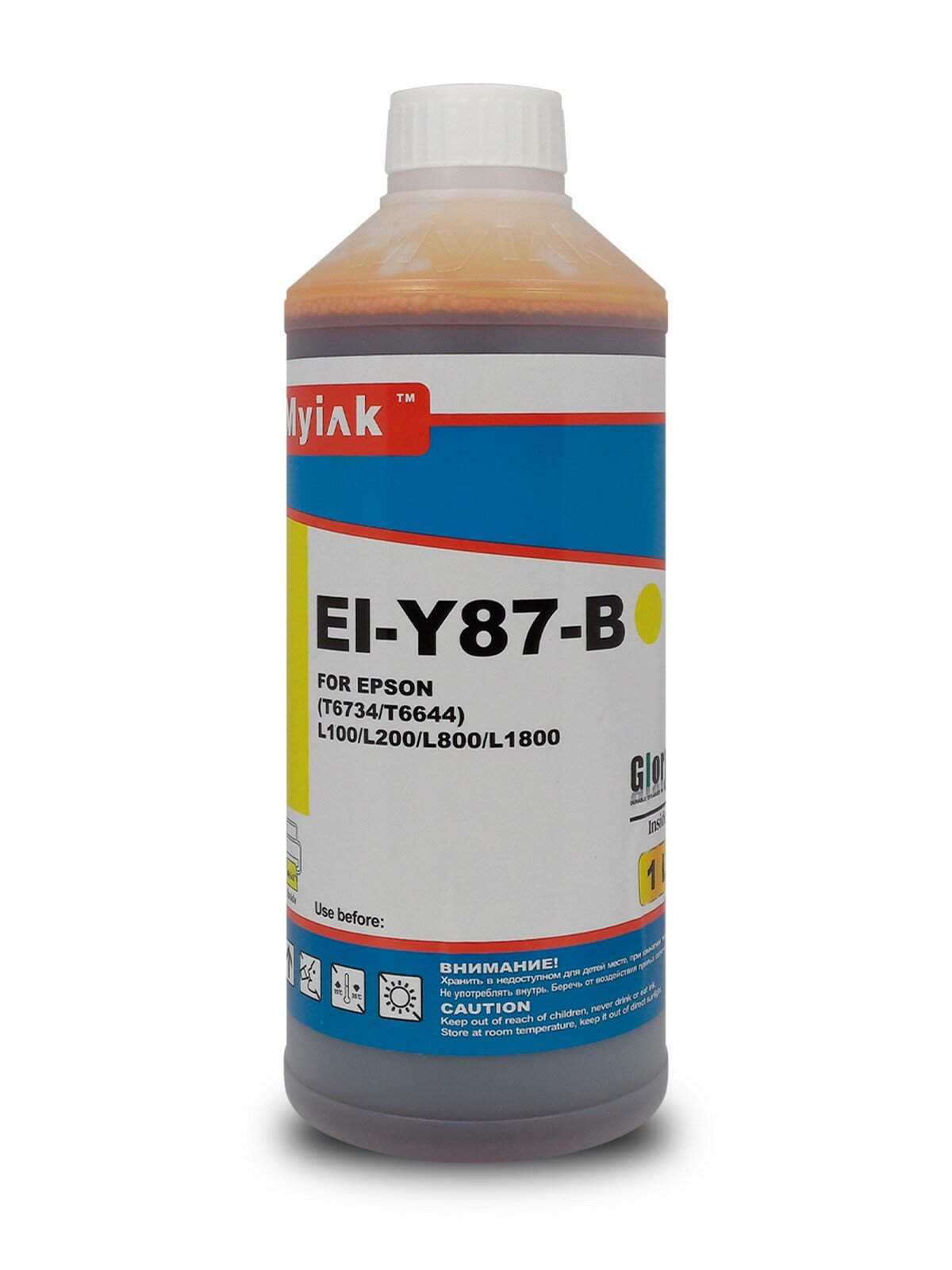 Чернила MyInk (водные) для Epson, 1000 мл (EI-Y87) (Yellow)