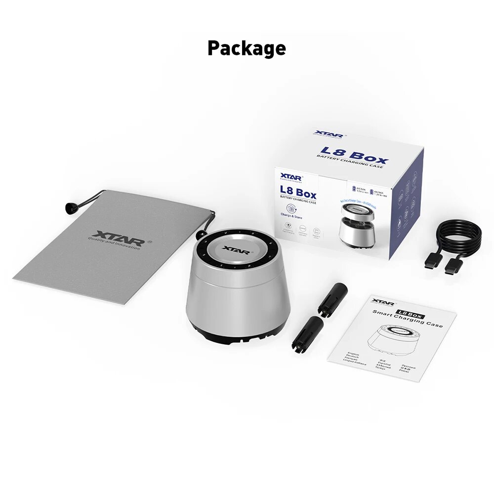 Зарядное устройство XTAR L8 BOX для аккумуляторов AA/AAA