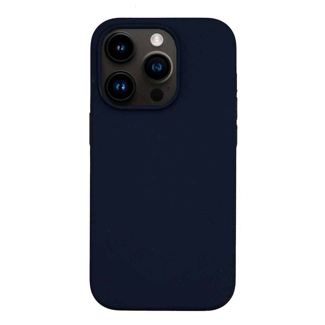 Чехол-накладка для iPhone 14 Pro, Silicon Case, без лого, темно-синий
