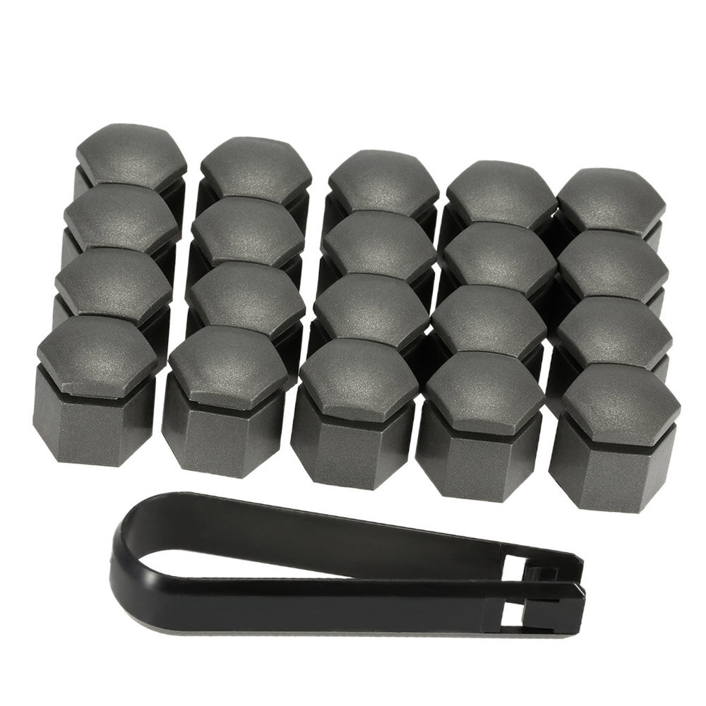 20шт 19мм Серые Капки на Гайки Колес Автомобиля Подходит для Vauxhall Opel Материал ABS Новые Внутренний Диаметр 19мм Высота 24мм Тип Капки на Гайки Колес