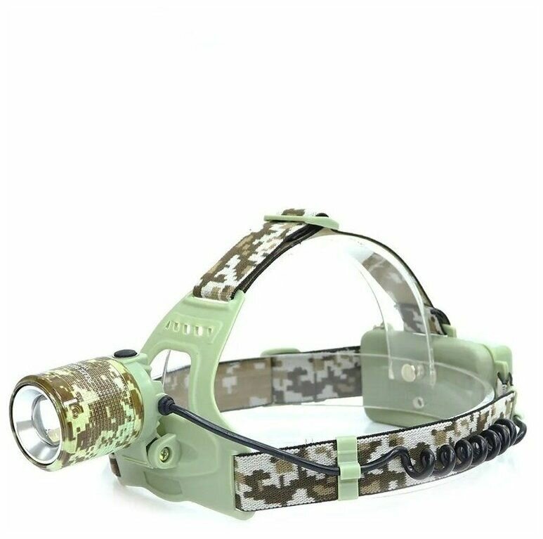 Налобный фонарь Army Green Headlamp Headlight YYC-002 белый и синий свет