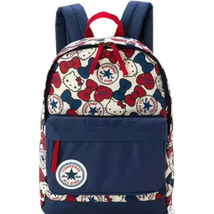 Рюкзак Hello Kitty, мультяшная студенческая дорожная сумка для хранения вещей，синий