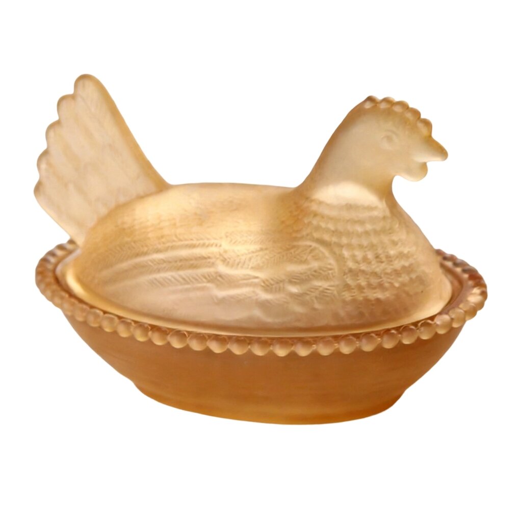 Хрустальная Коробка для Конфет "Курица в Гнезде", Банки для Конфет с Закрытой Крышкой, Блюдо для Конфет