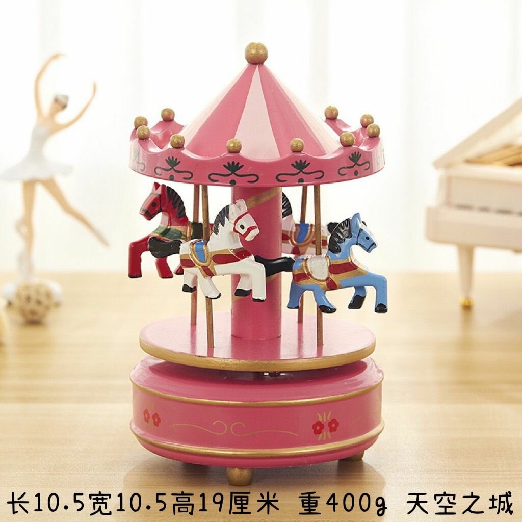 Музыкальная шкатулка в стиле Ins, мечтательная карусель, механическая музыкальная шкатулка "Небесный город", оздоровительный орнамент, подарок на день рождения