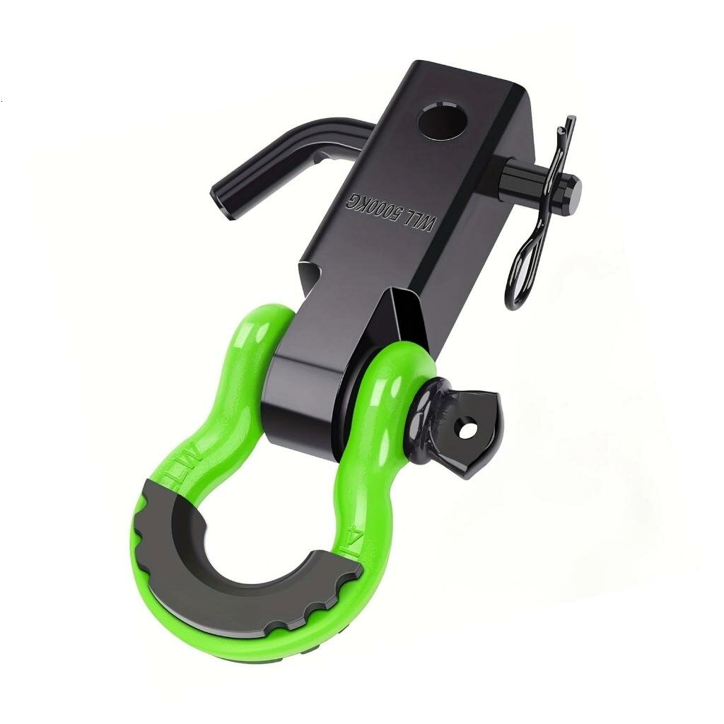 Буксировочный крюк 2 дюйма, стальной, 45000 фунтов, черный зеленый