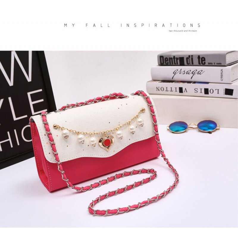 Женская сумка, новый простой стиль, вдохновленный Шанель, корейская версия, сумка через плечо, цепочка, нишевый дизайн, оптовая продажа