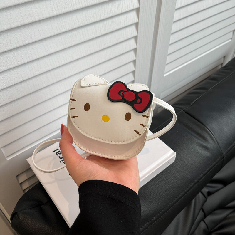 Детская сумка Hello Kitty, мультяшная, милая, кошелек Hello Kitty, мини-сумка через плечо для девочек, сумка для помады