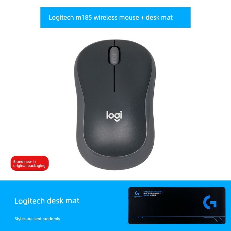 Беспроводная мышь SF Logitech m185/m186 для офисных компьютеров, универсальный USB, портативная, компактная, новая, для