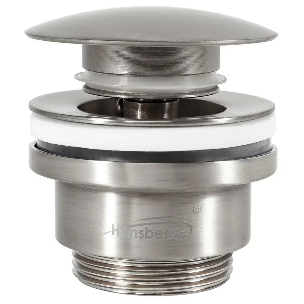 Донный клапан для раковины Hansberge H107NK, никель