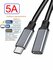 Удлинитель кабеля USB Type-C/USB Type-C, 2 м, серый