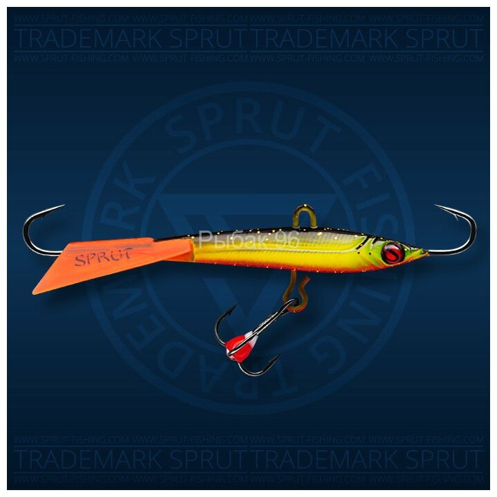 Балансир рыболовный для зимней рыбалки Sprut Hiko №3 7г 45мм YBK