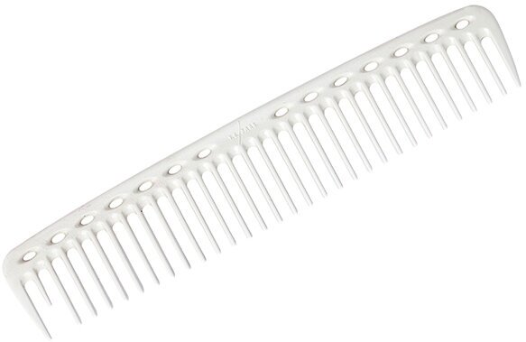 Расческа для стрижки редкозубая длинная белая