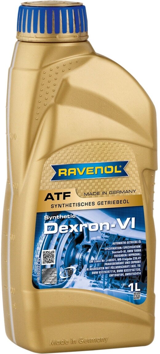 Трансмиссионное масло RAVENOL ATF Dexron VI ( 1л) new