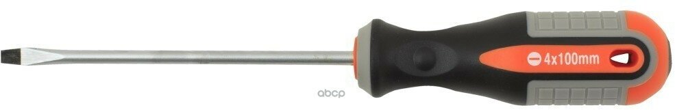 Отвертка ROUND GRIP шлицевая SL4x100 мм . OMBRA 750410 OMBRA арт. 750410