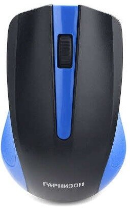 Беспроводная мышь для компьютера Гарнизон GMW-430, оптическая, USB, 1200 DPI, цвет черный с синим.