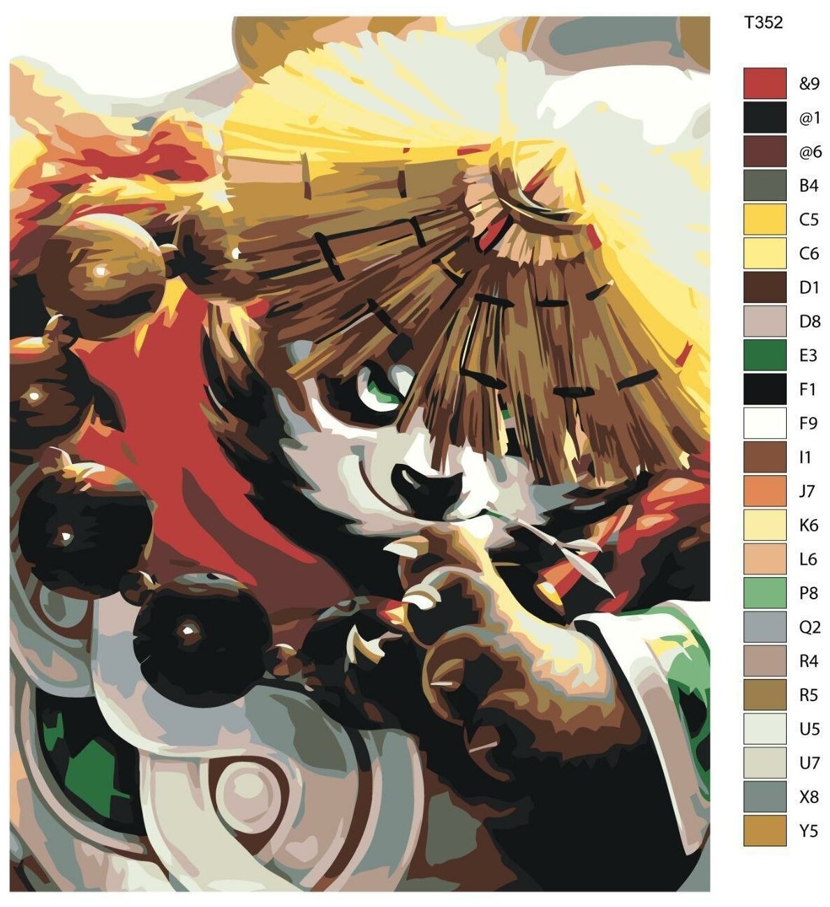 Картина по номерам Т352 "Mobile Legends: акай" 70x90