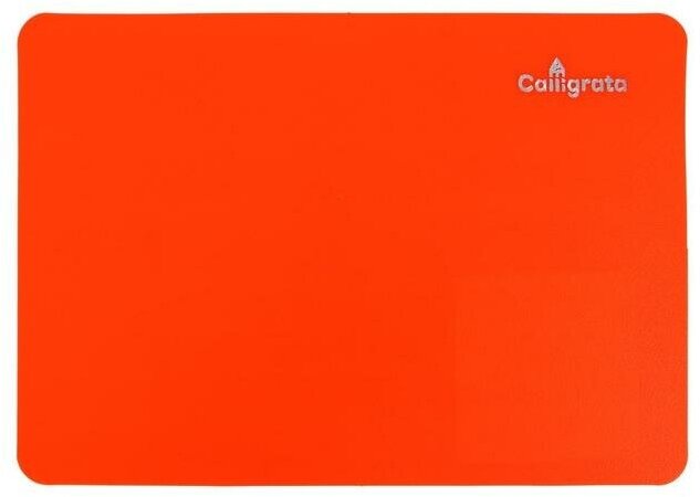 Доска для лепки пластиковая А5 Calligrata «Яркое творчество», неон апельсиновый