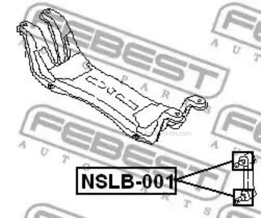 FEBEST NSLB001 пыльник тяги стабилизатора 29.2x25.4x12.3 \NISSAN SERENA 1.6 93>01, 2.0 92>94, D 91>01, TD