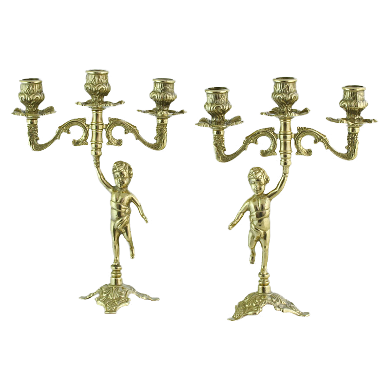 Канделябр Амур на 3 свечи, пара
