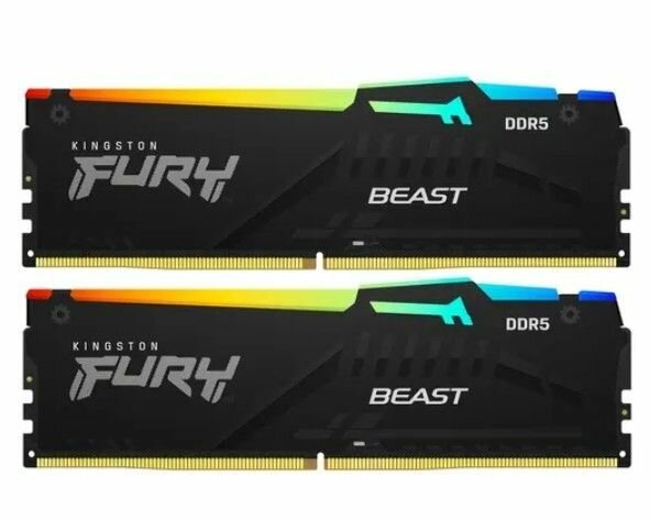 Оперативная память Kingston FURY Beast Black RGB KF556C40BBAK2-32 32 ГБ