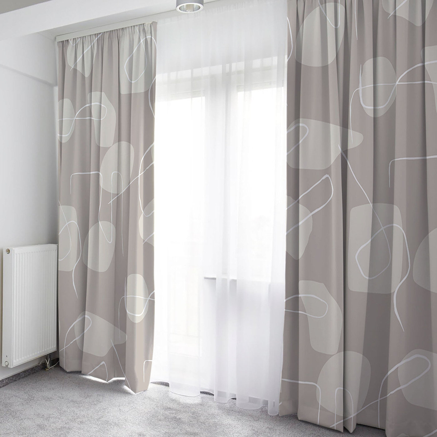 Шторы (фотошторы) из габардина, 290х250 см, Good Room