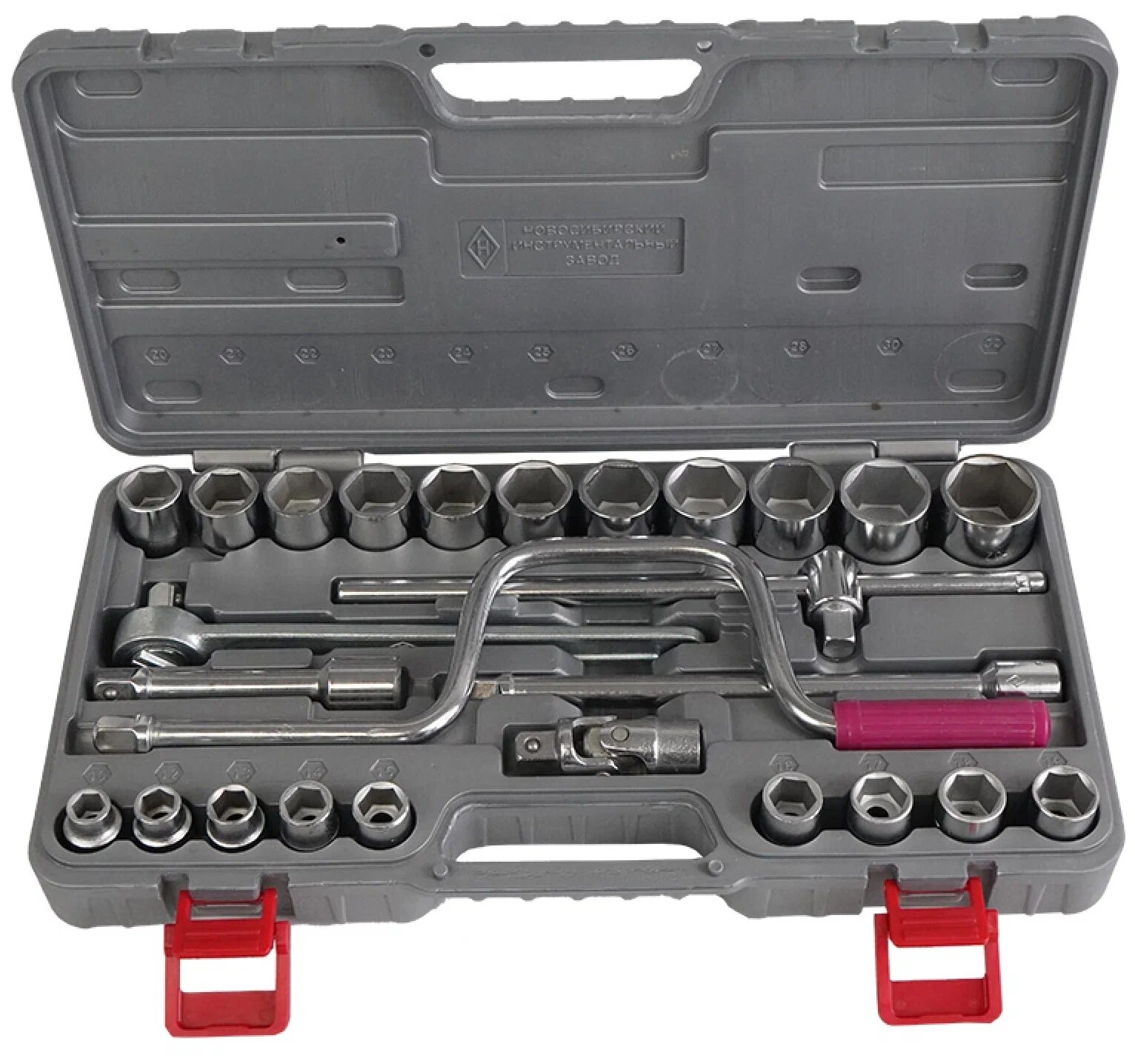 Набор автомобильных инструментов НИЗ №4, серый, 25 предметов
