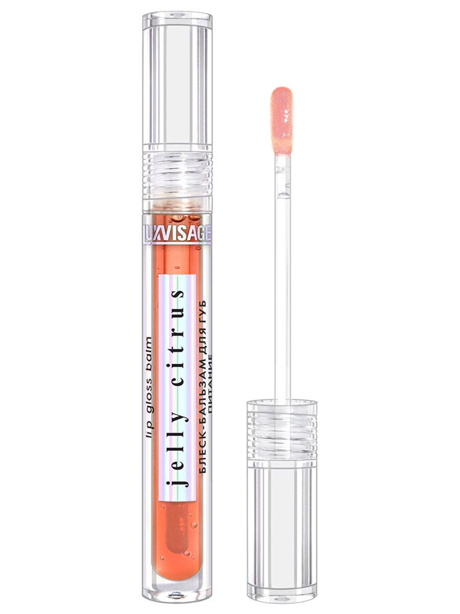 Блеск для губ LuxVisage глянцевый питательный Jelly Citrus с цитрусовым ароматом