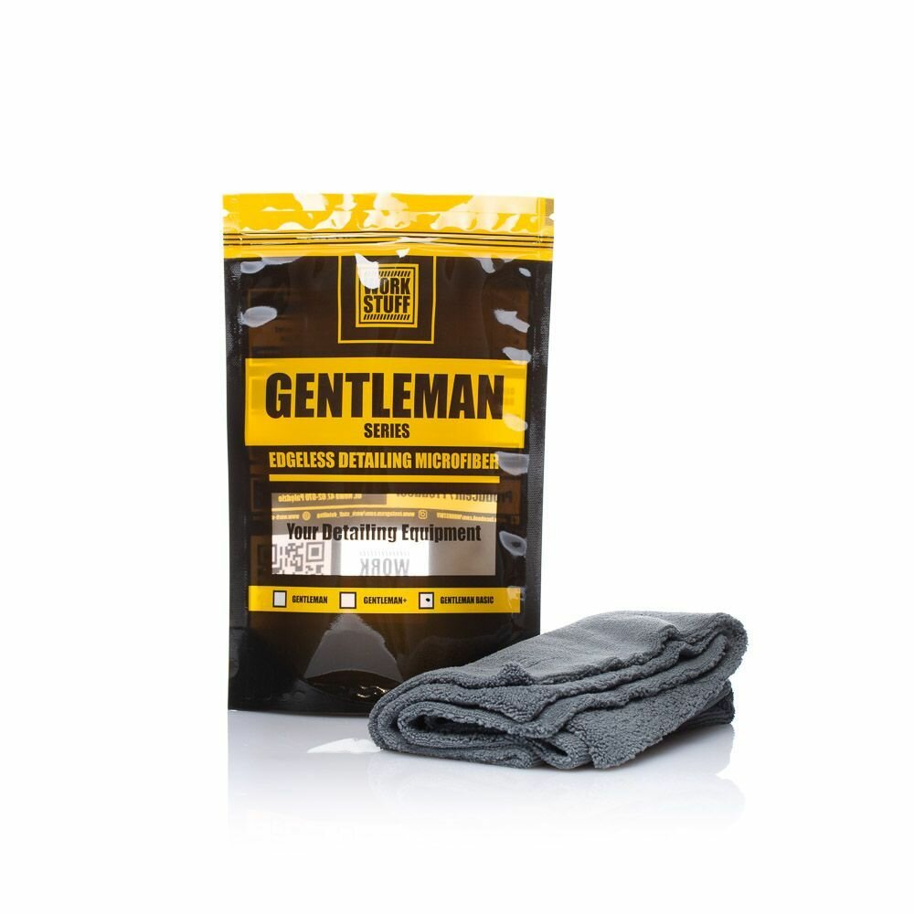Микрофибра Work Stuff Gentleman Basic, цв. серый/Размер: 40 × 40 см. Плотность: 350 GSM. — фото 1