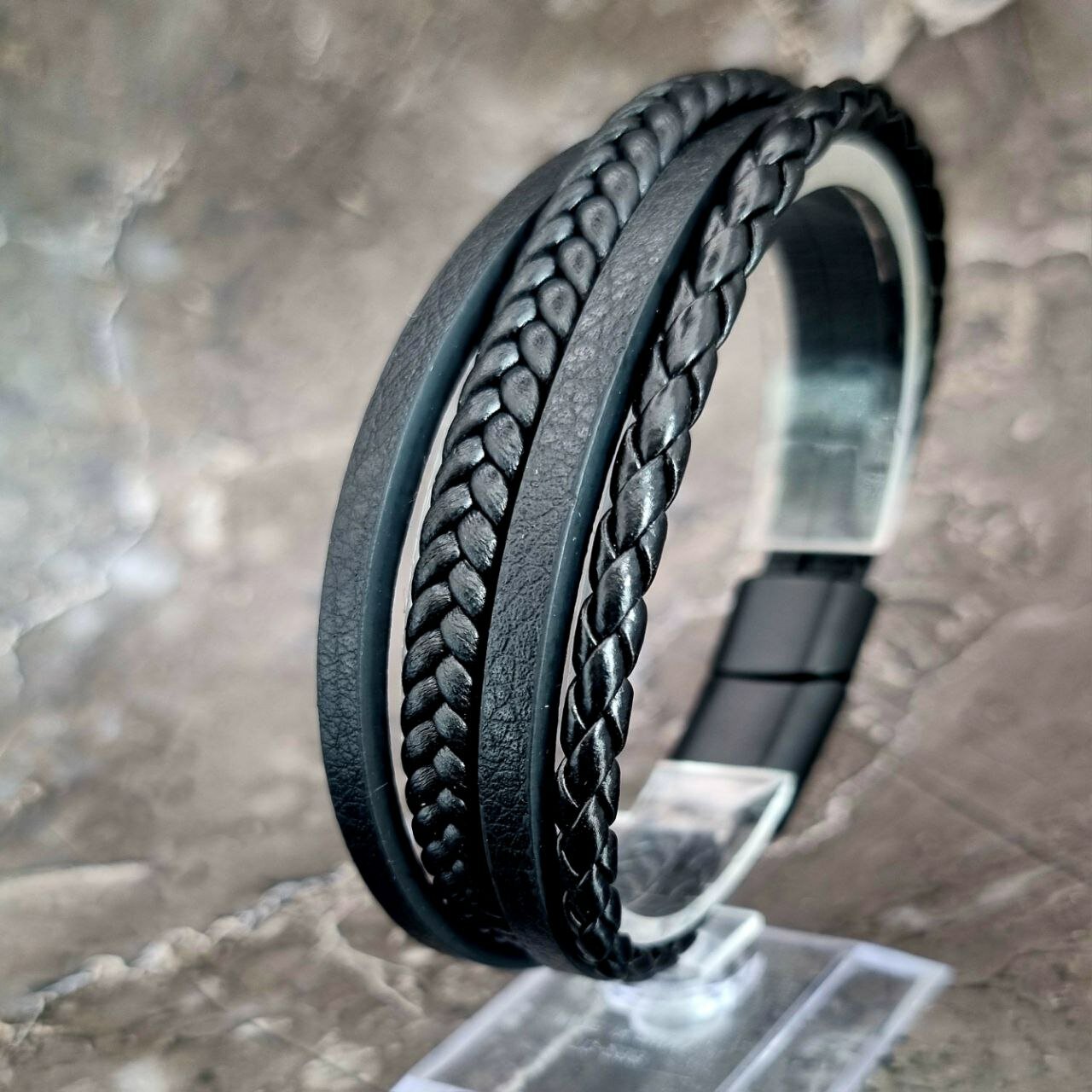 Плетеный браслет, металл