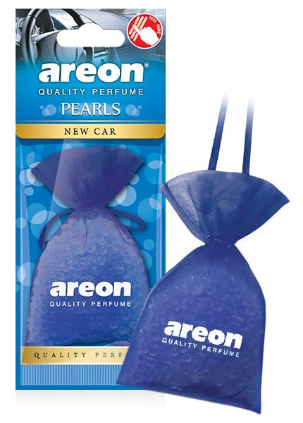 Ароматизатор на зеркало Areon Pearls мешочек New car новая машина 50 г