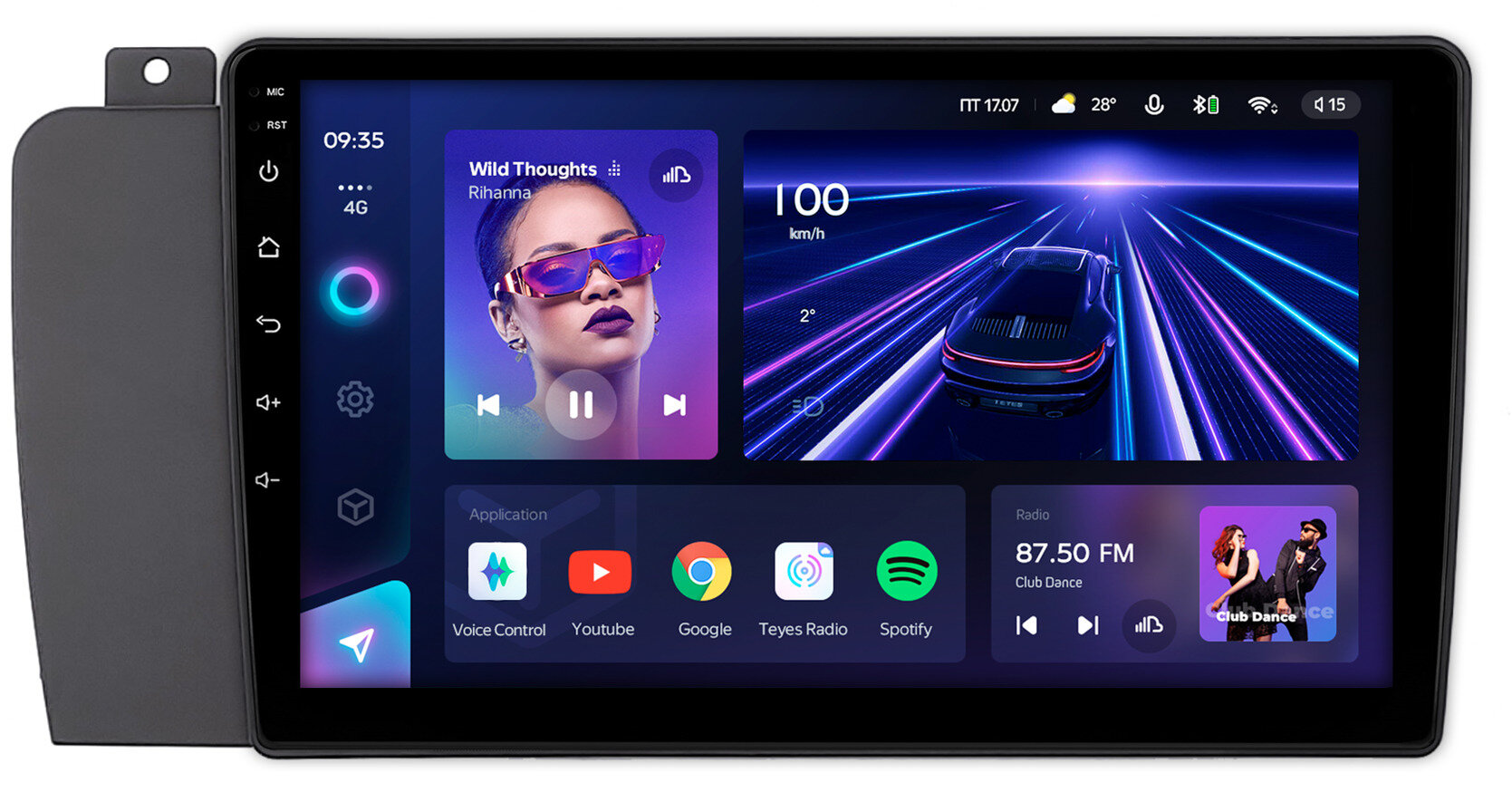 Штатная магнитола Teyes CC3 4/32 9" RM-9-1514 Volvo S60, V70 2, XC70 2004-2007 Android 10 (4G-SIM, DSP, QLed)